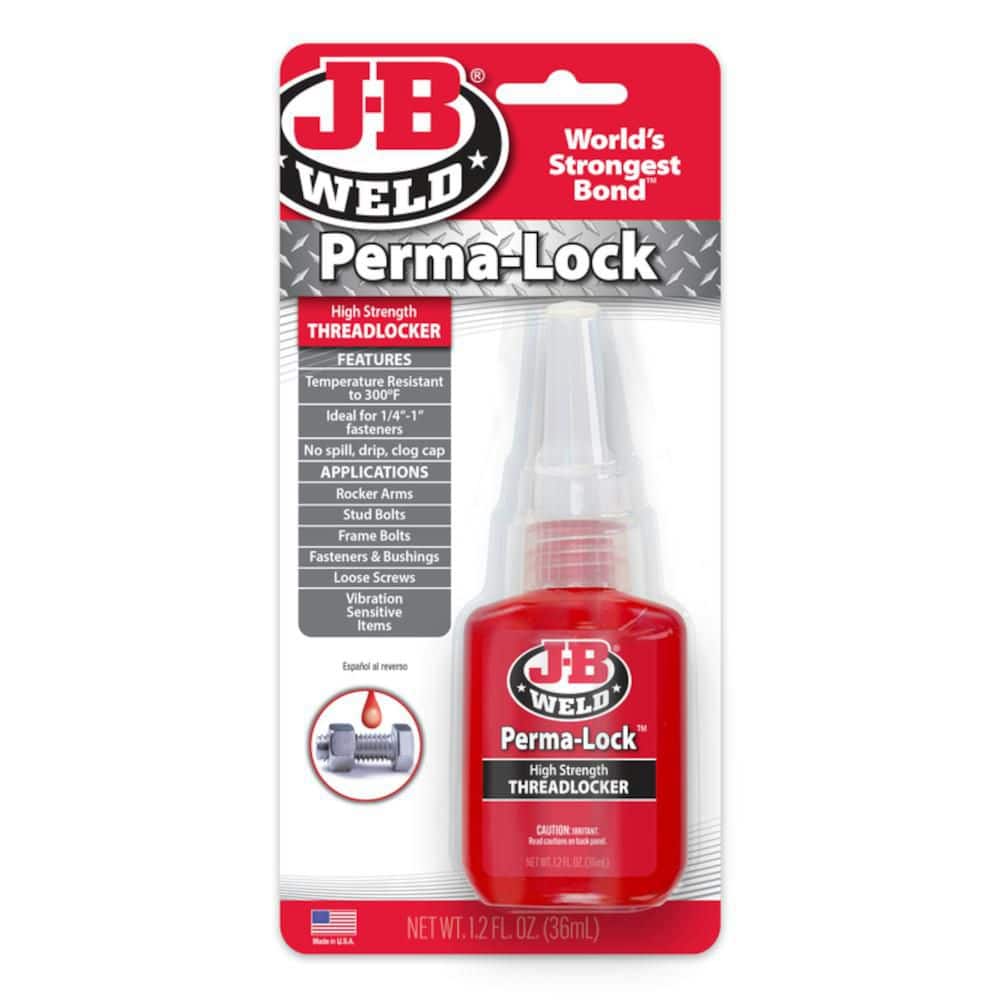 J-B Weld Perma-Lock 36ml Red Threadlocker Adhesive 27136 - The Home Depot
