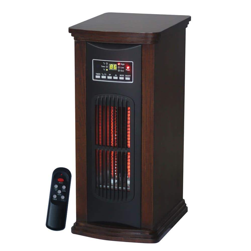 Ecotronic 1500-Watt 3-Element Tower Infrared Electric Portable Heater ...