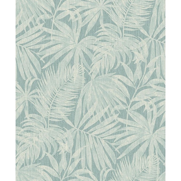 Chesapeake Sonny Light Blue Fronds Wallpaper Sample 4191-83026SAM - The ...