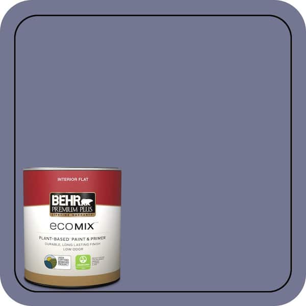 BEHR PREMIUM PLUS 1 qt. #S560-5 Royal Fortune Flat EcoMix Plant-Based ...
