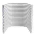 SHAPE PRODUCTS 42 in. W x 36 in. D x 48 in. H White Steel Egress Window ...