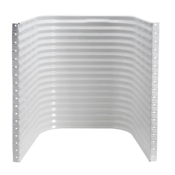 SHAPE PRODUCTS 42 in. W x 36 in. D x 48 in. H White Steel Egress Window ...