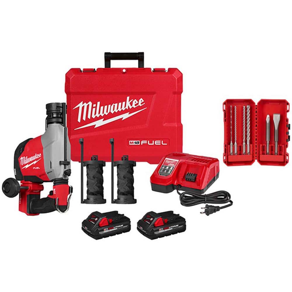 Milwaukee M18 FUEL 18-Volt Lith-Ion Brushless Cordless 5/8 in. SDS-Plus ...