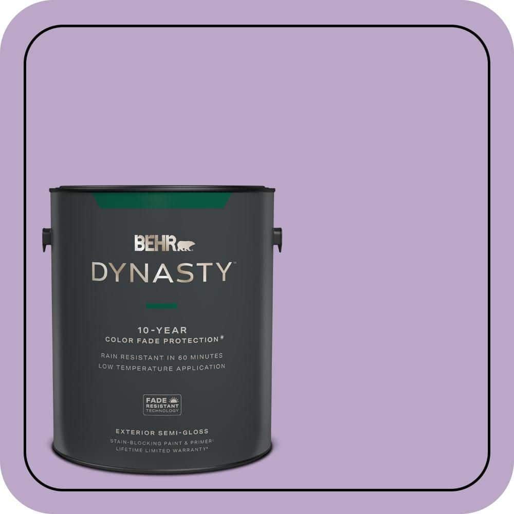 BEHR DYNASTY 1 gal. #M570-4 Cyber Grape Semi-Gloss Enamel Exterior ...