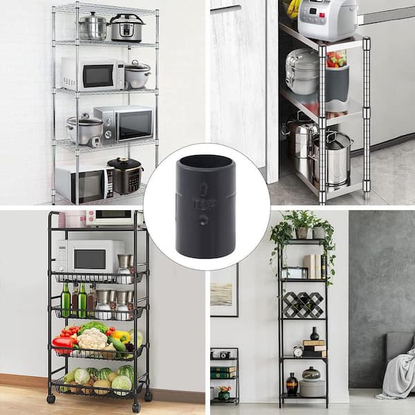 Yichuhaoxi 72 Pcs. Black Wire Shelf Clips 36 Pairs Replacement Lock ...