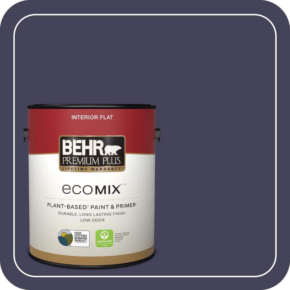 BEHR PREMIUM PLUS 1 gal. #PPU16-20 Renaissance Flat EcoMix Plant-Based ...