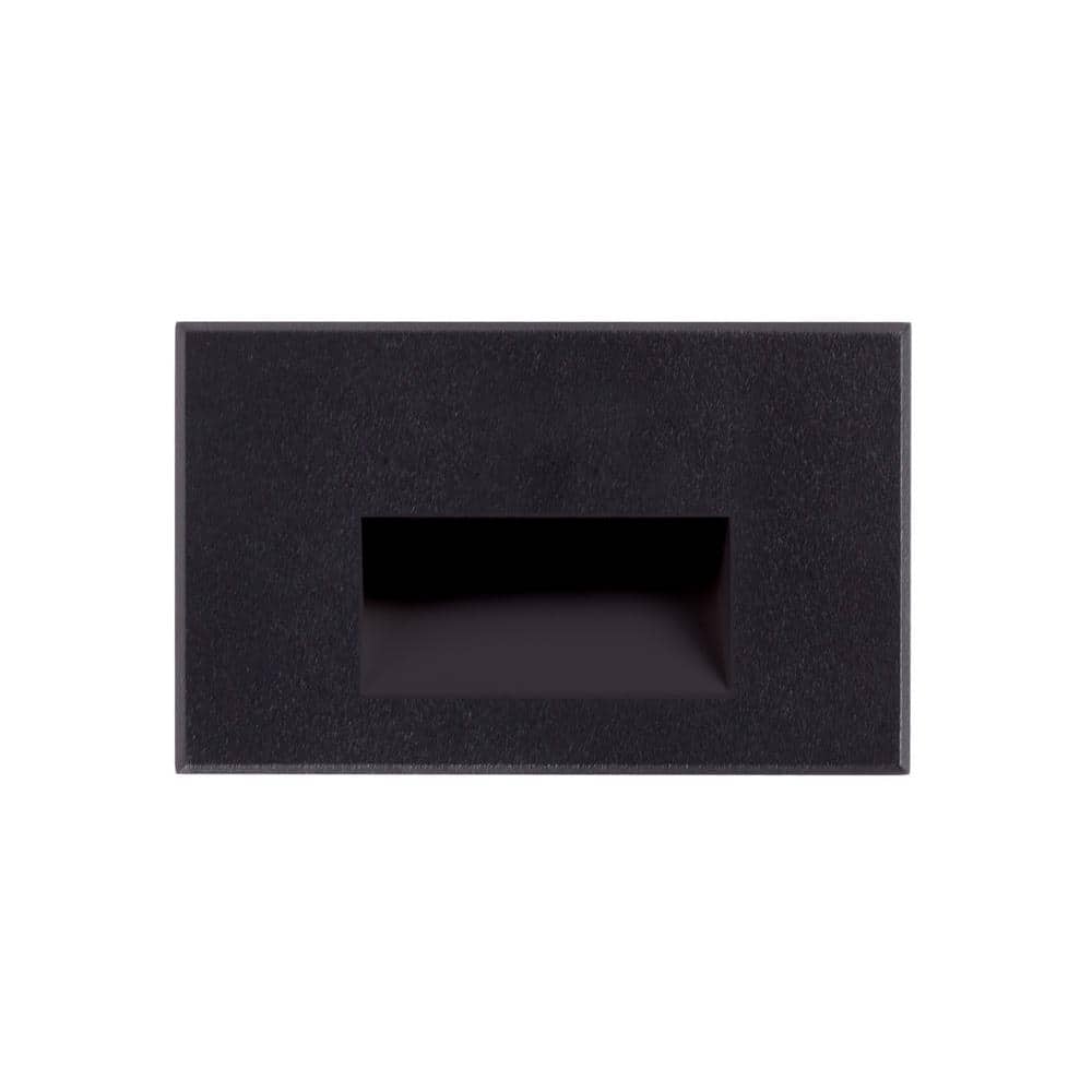 KUZCO Sonic 3 in. 1-Light 12-Volt 4-Watt Black Integrated LED Exterior ...