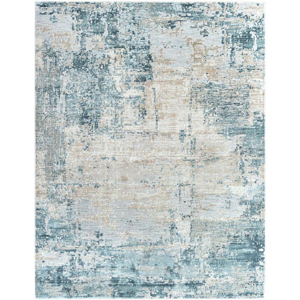 Livabliss Gismondi Ice Blue 8 ft. x 10 ft. Indoor Area Rug S00161032298 ...