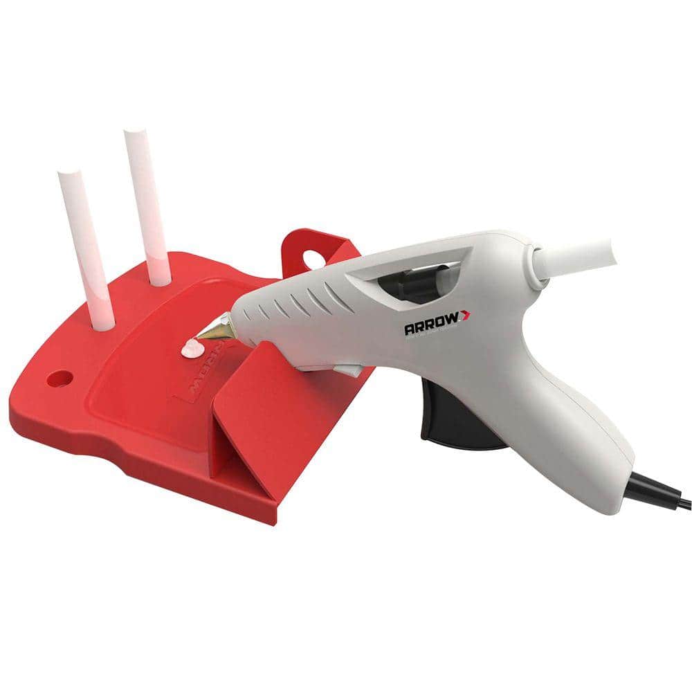 Arrow Hot Melt Full Size Glue Gun Kit with Stand and 6 Glue Sticks ...
