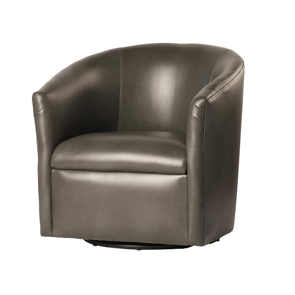 Draper Pewter Swivel Chair 2000-02 - The Home Depot