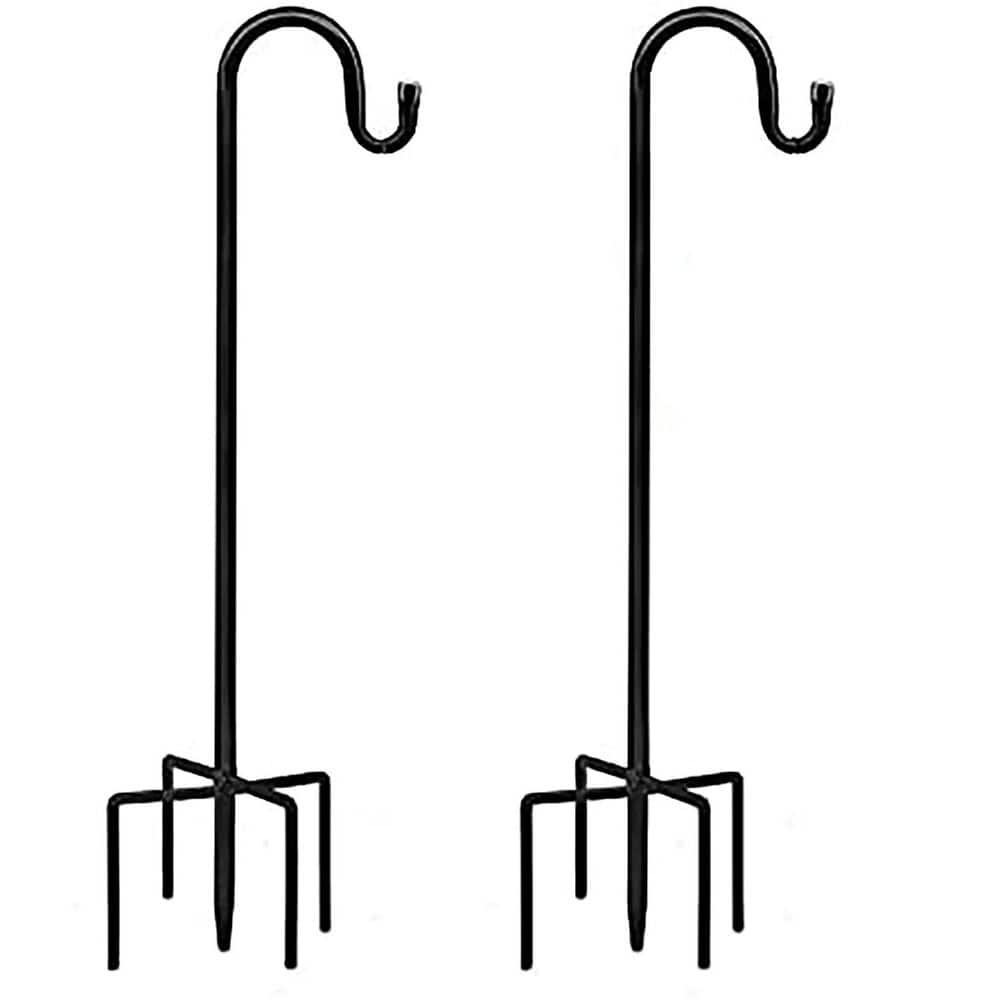 Misopily Shepherd Hooks 48 in. Metal Tall Adjustable Rust Resistant ...
