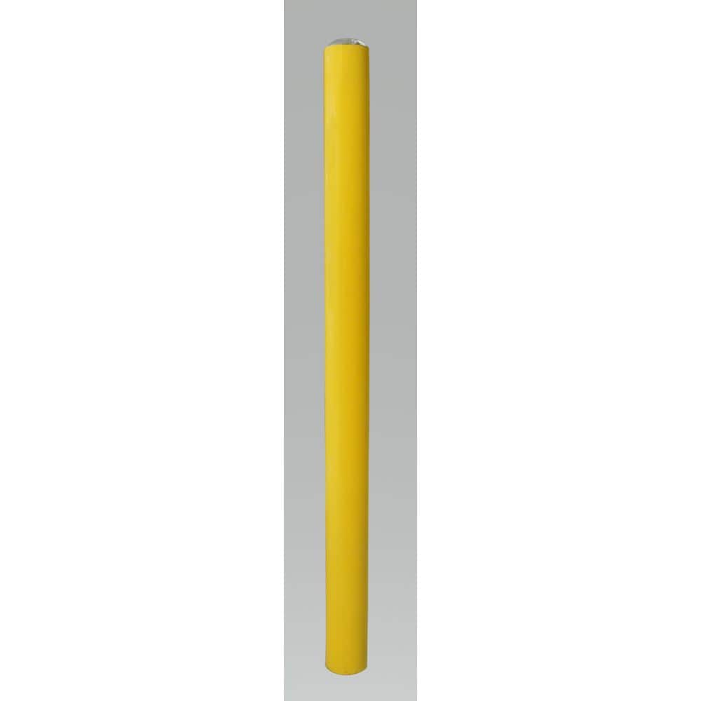 7 ft. x 6 in. Yellow Steel Concrete Powder Coated On-Diameter 16-Gauge ...