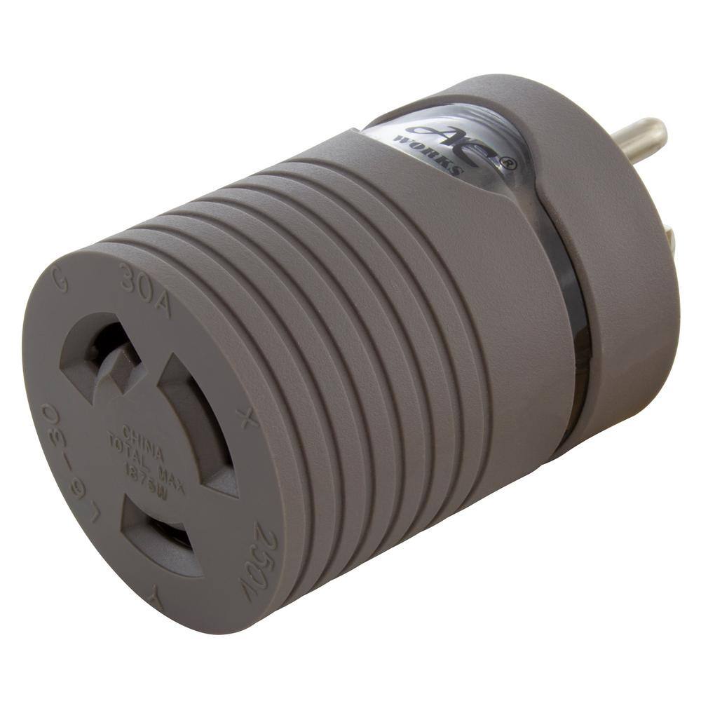 AC WORKS EVSE Upgrade EV Charging Adapter 15 Amp Household Plug to L6 ...