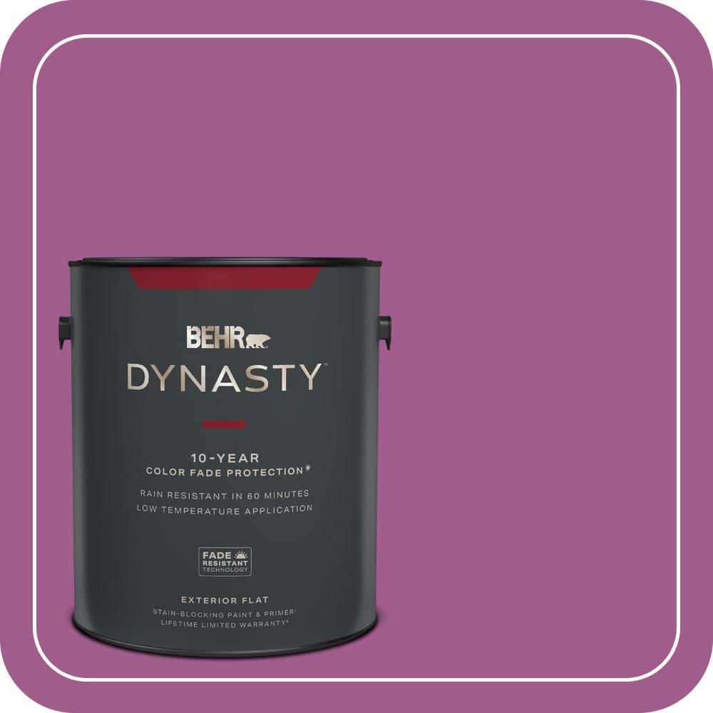 BEHR DYNASTY 1 gal. #P110-6 Wild Berry Flat Exterior Stain-Blocking ...