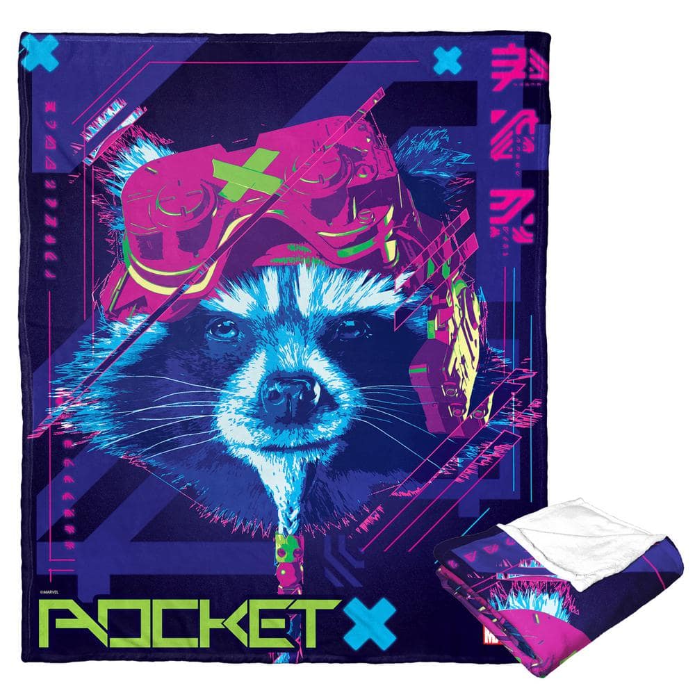 THE NORTHWEST GROUP Guardians Of The Galaxy Rocket X Silk Touch Throw ...