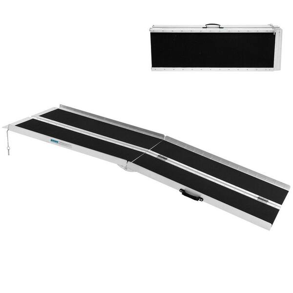 Karl home 7 ft. Non-Skid Aluminum Folding Ramp Suitable Compatible with ...