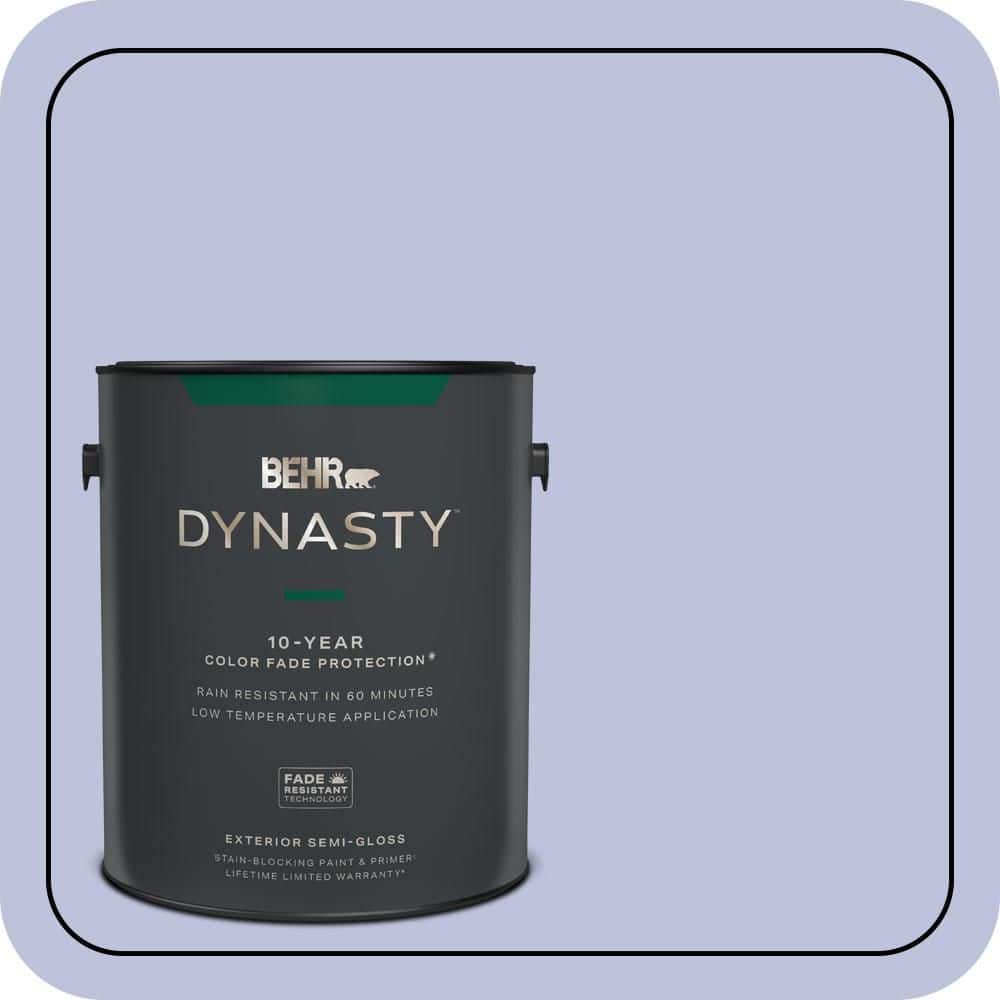 BEHR DYNASTY 1 gal. #610A-3 Lavender Sachet Semi-Gloss Exterior Stain ...