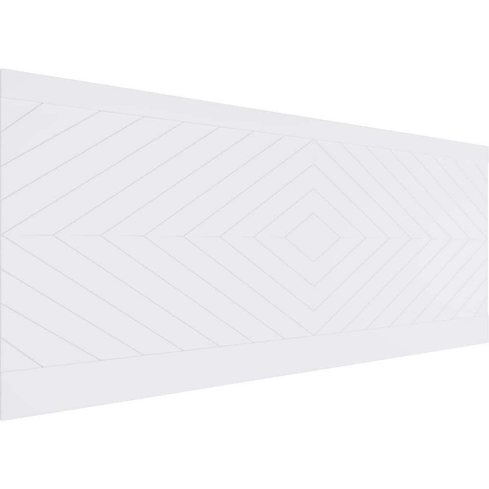 Ekena Millwork 40 in. H x 94-1/2 in. W 26.24 sq. ft. Nuevo PVC Wainscot ...