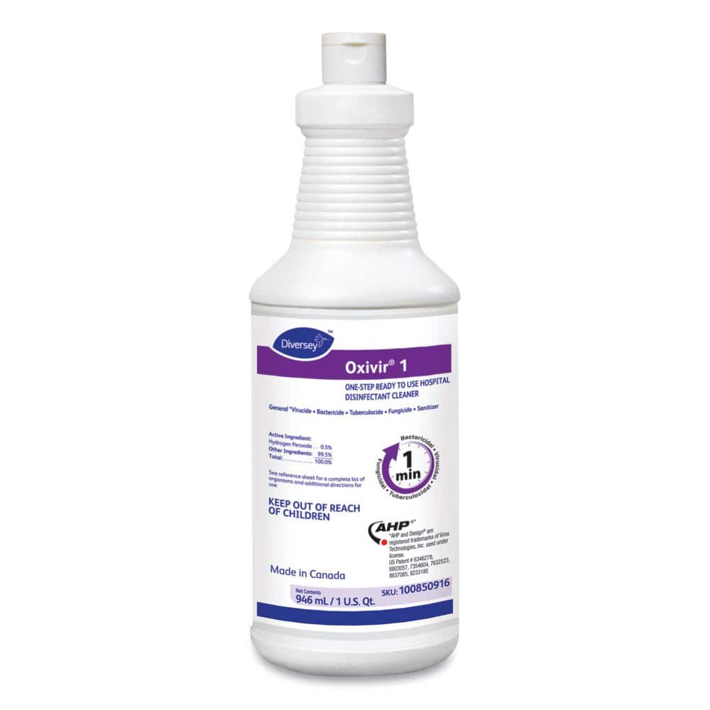 Diversey 32 oz. Oxivir 1 RTU Disinfecting All-Purpose Cleaner (12 ...