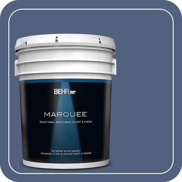 BEHR MARQUEE 5 gal. #590F-6 Mesmerize Satin Enamel Exterior Paint ...