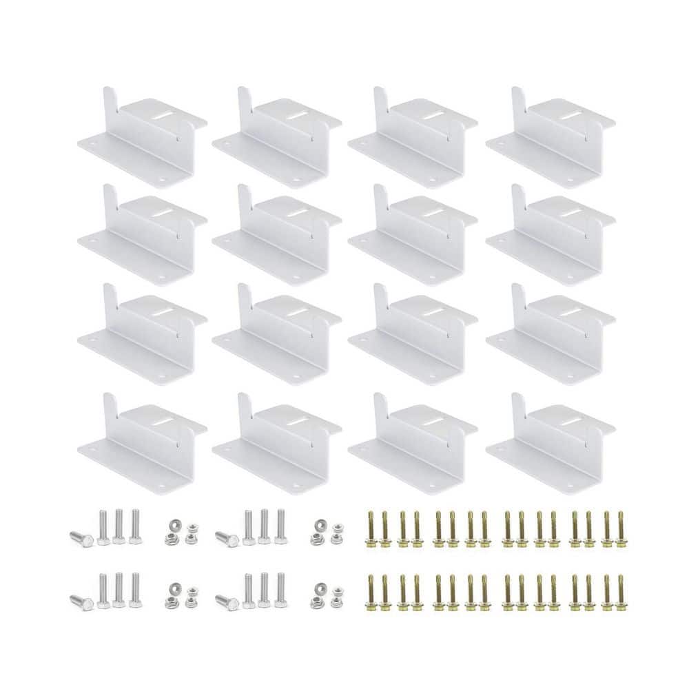 Vrbgify 4-Sets Solar Panel Z Mounting Brackets, Lightweight Aluminum ...