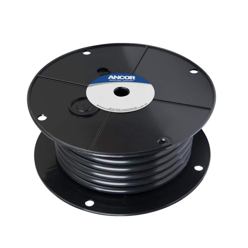 Ancor Marine Grade Tinned Battery Cable, 1 AWG, Black 25 ft. 115002 ...