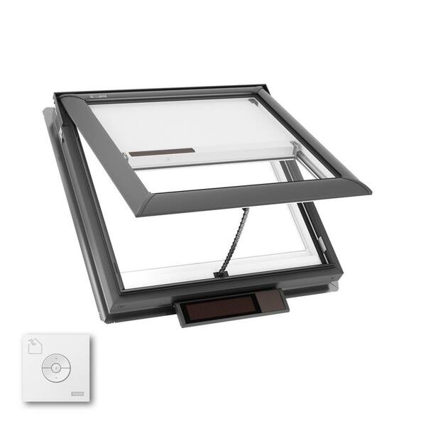 Reviews for VELUX 30-1/16 in. x 30 in. Solar Powered Venting Deck Mount Skylight with Laminated ...