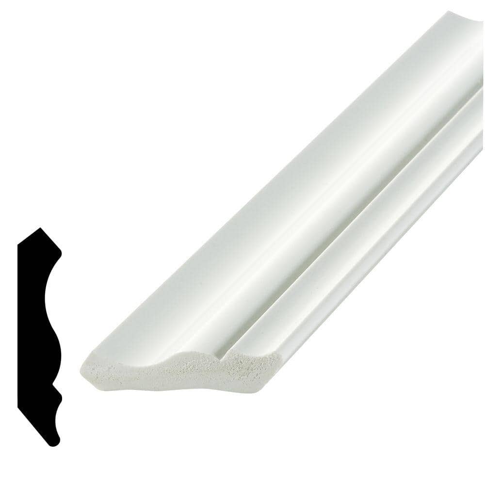 Alexandria Moulding LWM 49 - 11/16 in. x 192 in. Vinyl Crown Moulding ...