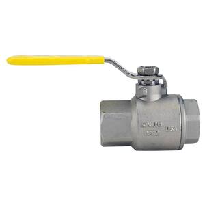 Apollo 1 in. Stainless Steel FNPT x FNPT Full-Port Ball Valve-76F10501A ...