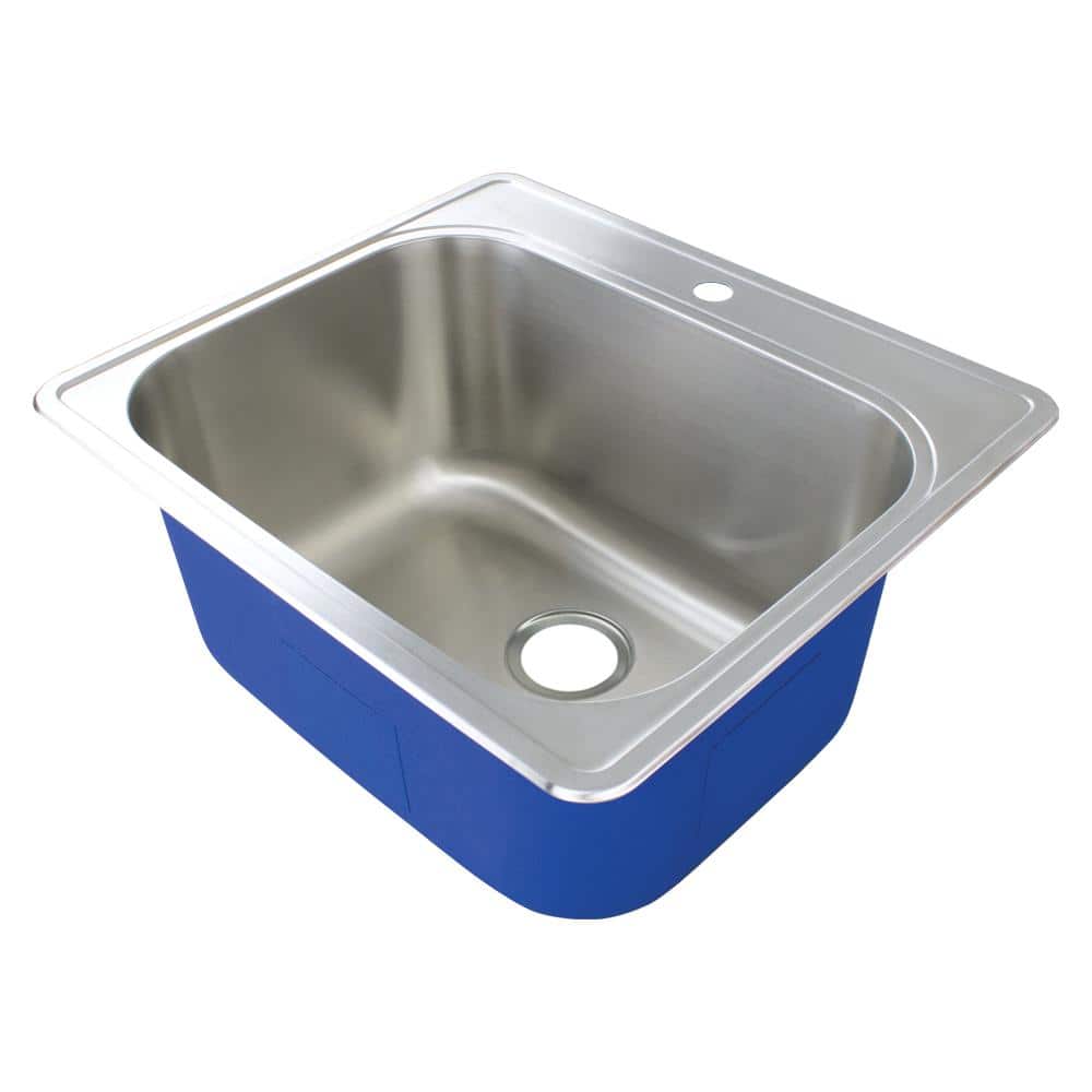 Transolid Meridian 25 in. x 22 in. x 12 in. Stainless Steel Drop-in ...