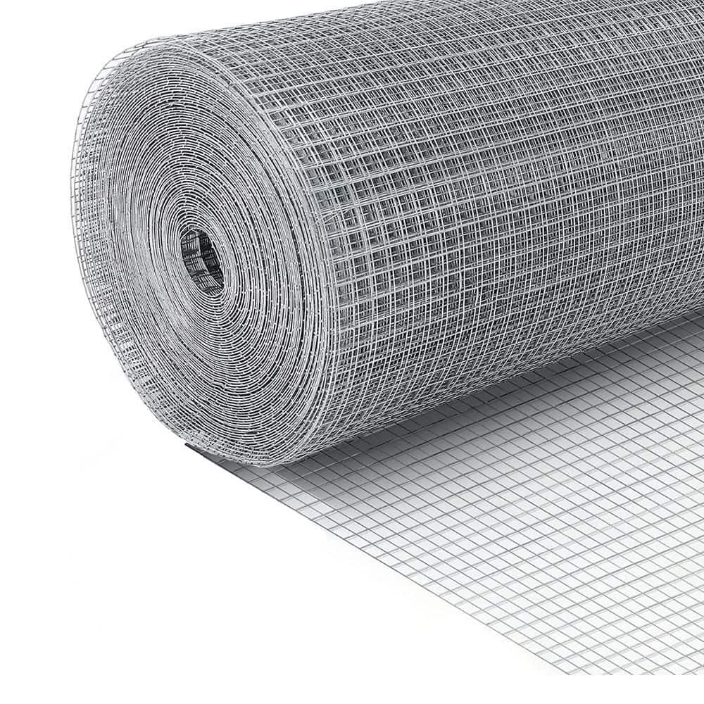 Afoxsos Galvanized Welded Hardware Cloth 1/2 in. Mesh 19-Gauge Wire for ...