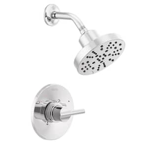 Delta Faryn Single-Handle 5-Spray Shower Faucet in Brushed Nickel ...