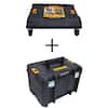 DEWALT TSTAK Stackable Utility Cart and TSTAK VI 17 in. Stackable Deep ...