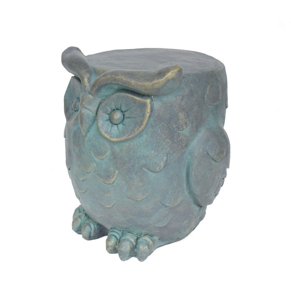 Antique Green Concrete Stone Outdoor Garden Stool (1-Pack) TT-071-3390 ...
