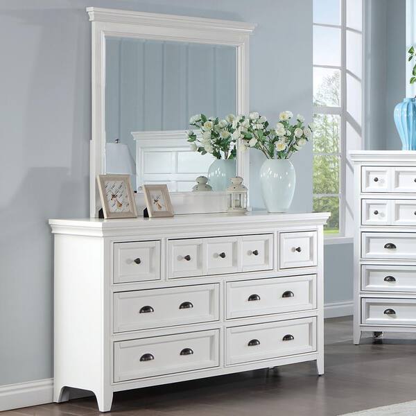 White double dresser with mirror store