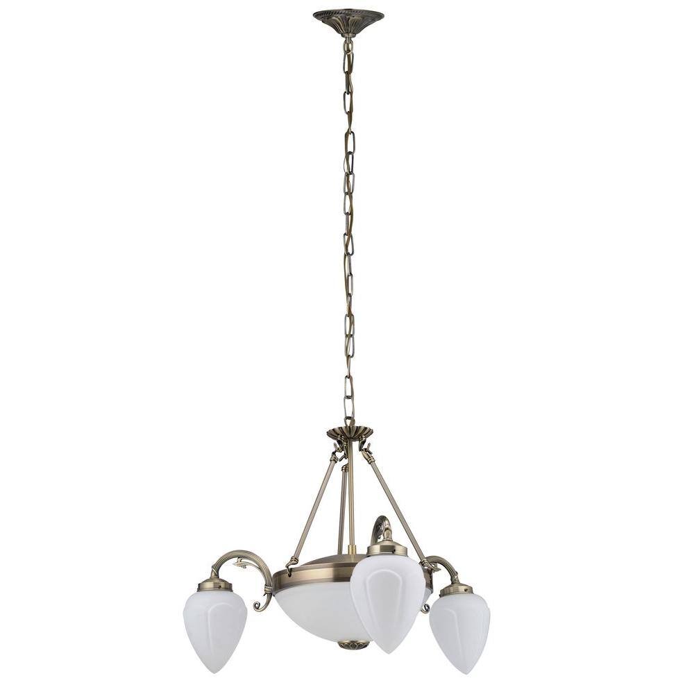 Eglo Imperial 5-Light Burnished Brass Ceiling Mount Chandelier 82742A ...