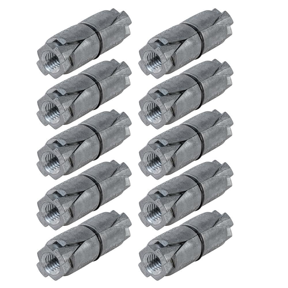 PLUMBFLEX 3/4 in. Double Expansion Shield, Zinc (10-Pack) Z34-ADX - The ...