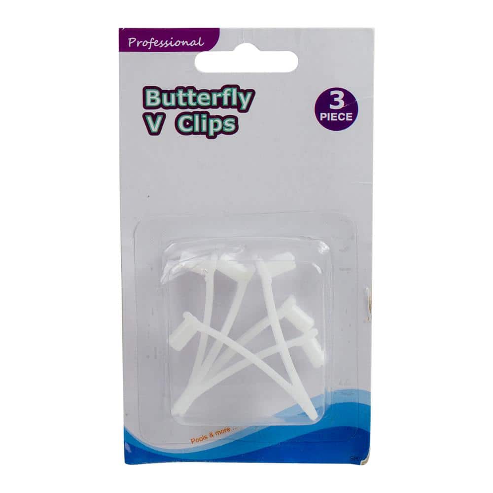 Pool Central 2 in. Quick Snap Replacement Butterfly Clips for Pool Pole ...