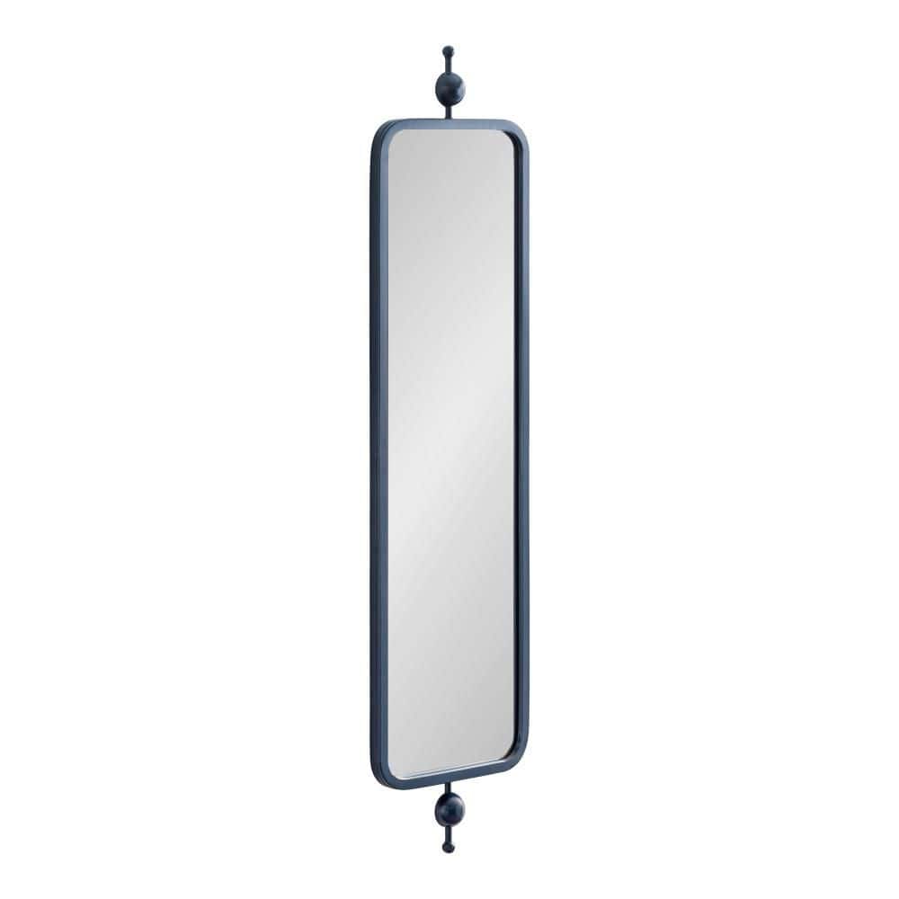 Kate and Laurel Kasota Navy Blue 9 in. W x 36 in. H Rectangle Metal ...