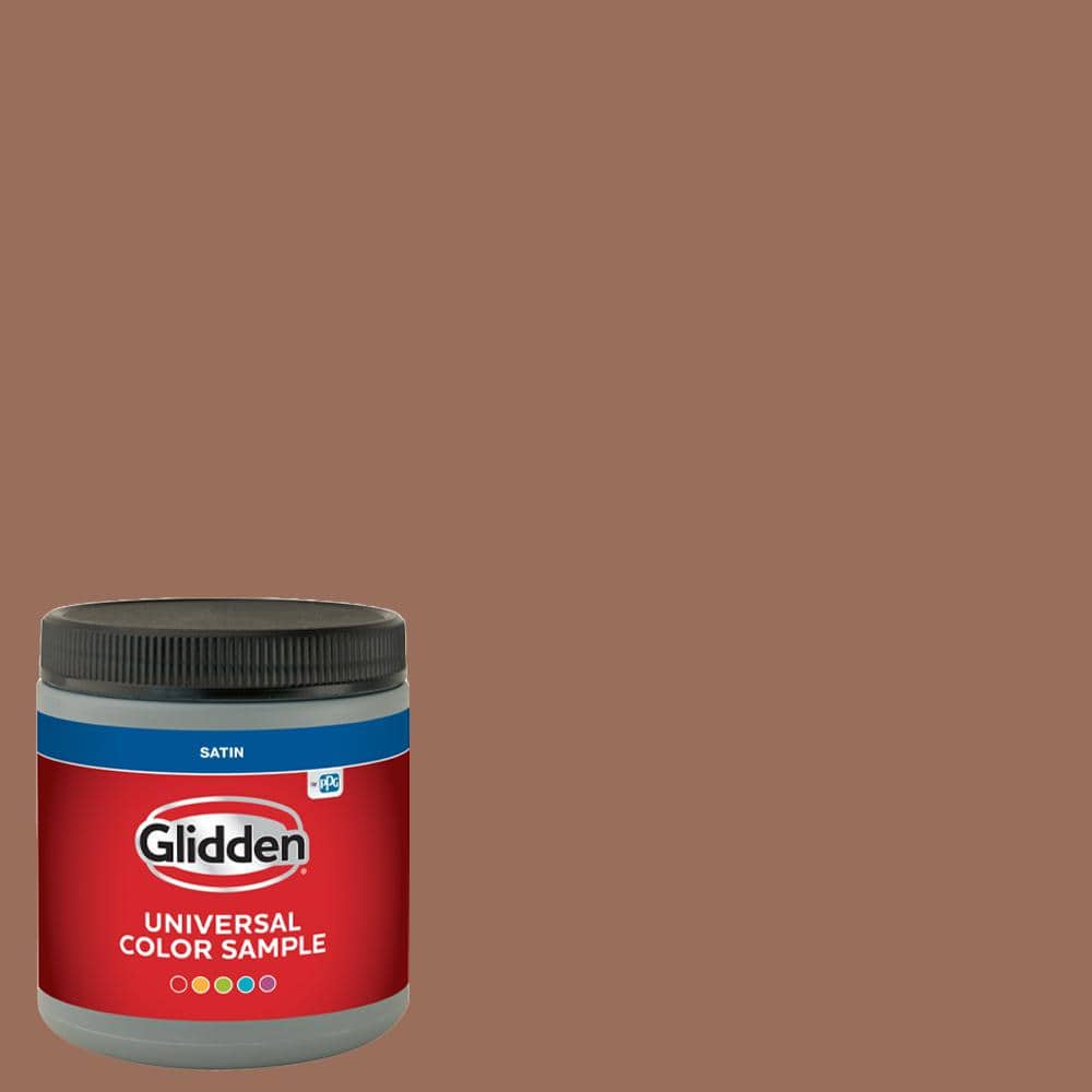 Glidden 8 oz. PPG1071-6 Prairie Fire Satin Interior Paint Sample ...