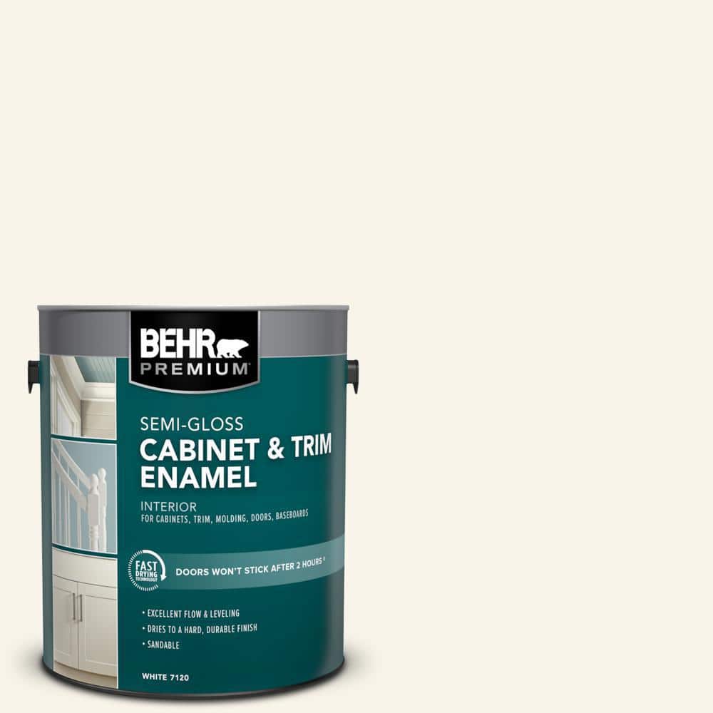 BEHR PREMIUM 1 gal. Designer Collection #DC-005 Natural White Semi ...
