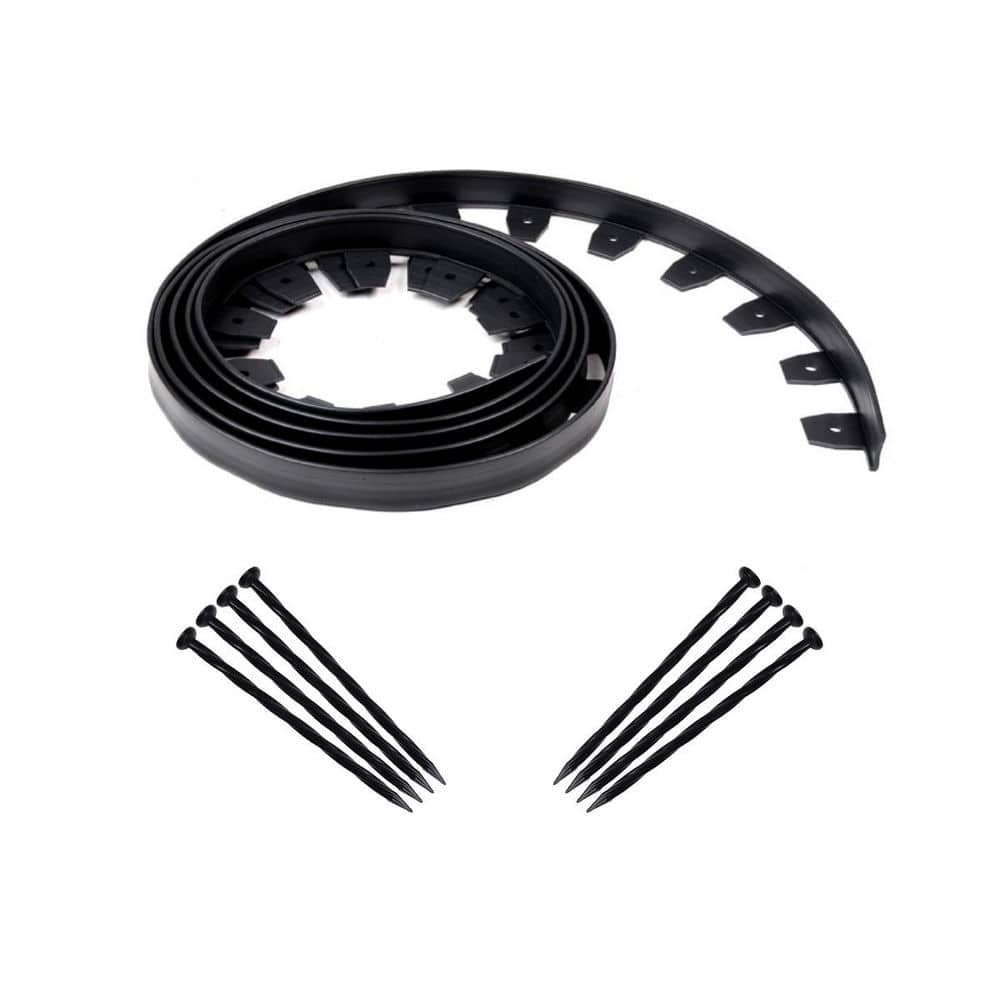 ProFlex 20 ft. L x 1.7 in. H x 2.38 in. W Black Plastic Heavy-Duty No ...