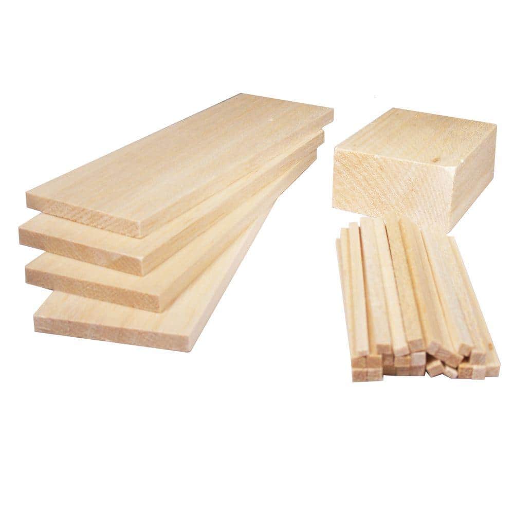 Midwest Products Balsa Project Wood Economy Bag Assortment PW020-BLC ...
