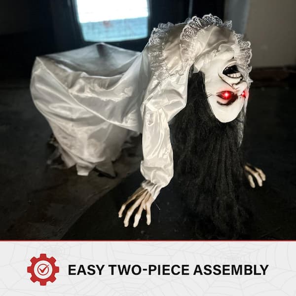 Haunted Hill Farm 35 in. Lifesize Animatronic Possessed Woman with ...