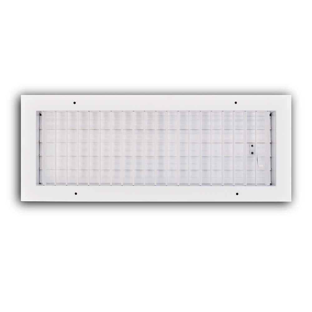 Everbilt 16 in. x 6 in. 1 Way Aluminum Adjustable Wall/Ceiling Register ...