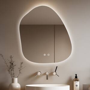 WallBeyond 22 in. W x30 in. H Asymmetrical Oval Framless Led Wall ...
