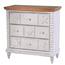 StyleCraft Montauk 4-Drawer Blue/Gray Mist Solid Wood MDF with Ash ...