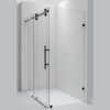 ROSWELL Spezia 52 in. W x 78 in. H Rectangular Single Sliding Frameless Corner Shower Enclosure ...
