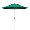 California Umbrella 9 ft. Bronze Aluminum Market Collar Tilt Crank Lift ...