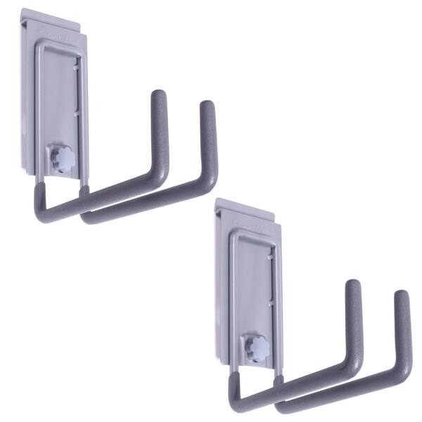 CROWNWALL Slatwall 55 lbs. Locking Big J Hook (2-Pack) JHKB-L-2P - The ...